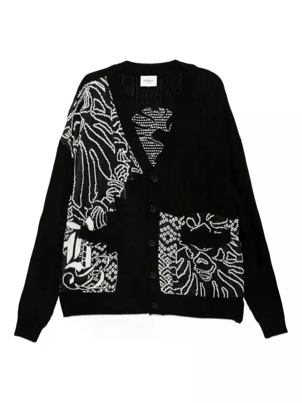 A BATHING APE Graphic-print Cardigan - Black