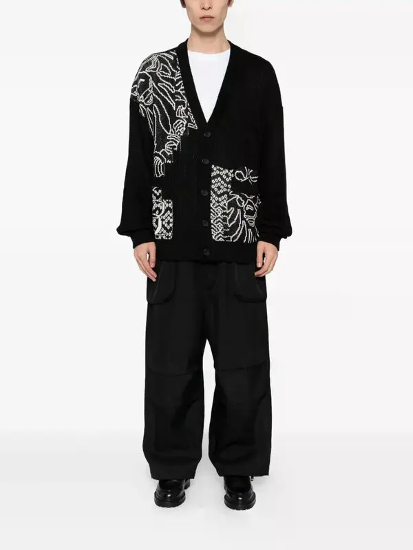 A BATHING APE Graphic-print Cardigan - Black
