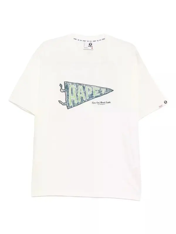 AAPE BY *A BATHING APE® Graphic-print T-shirt - Neutrals