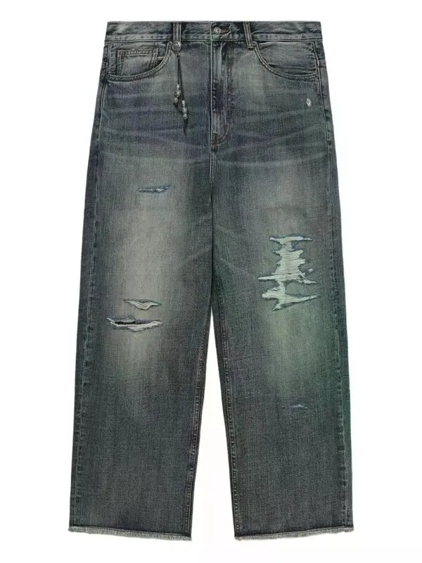 A BATHING APE Distressed Loose-fit Jeans
