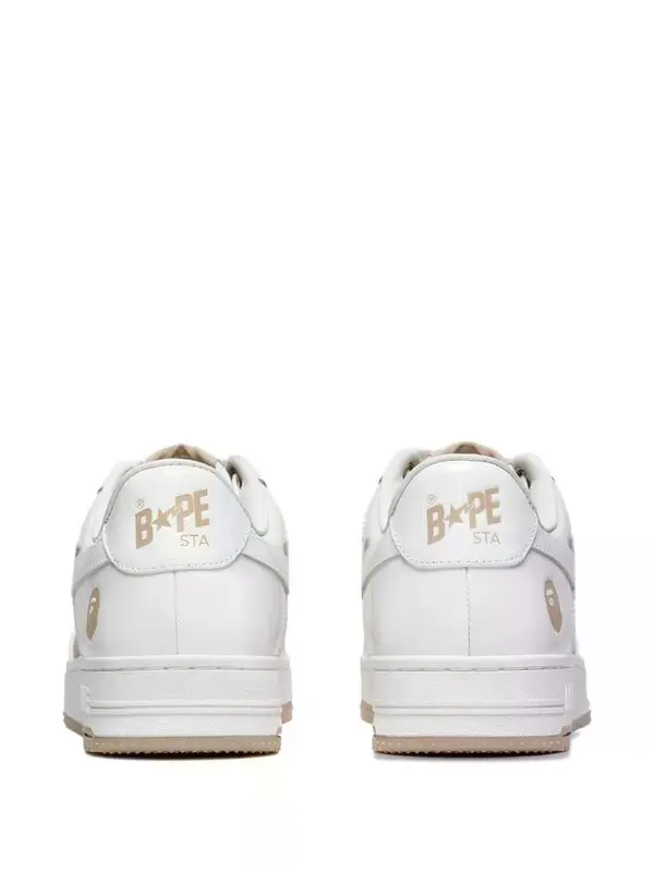 A BATHING APE Star-patch Leather Sneakers