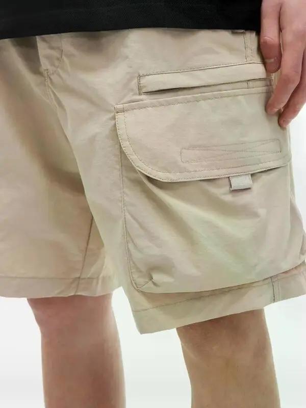 FINGERCROXX Drawstring Cargo Shorts - Neutrals