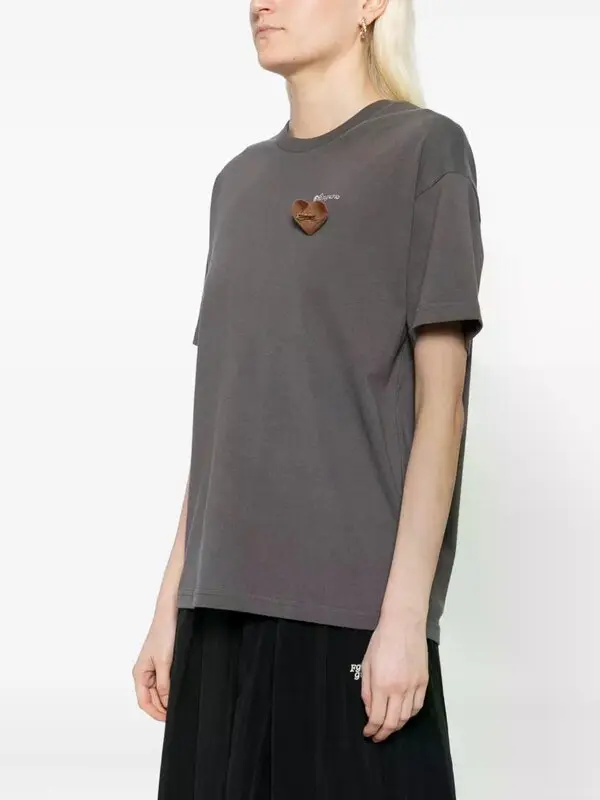 FINGERCROXX Logo-embroidered T-shirt