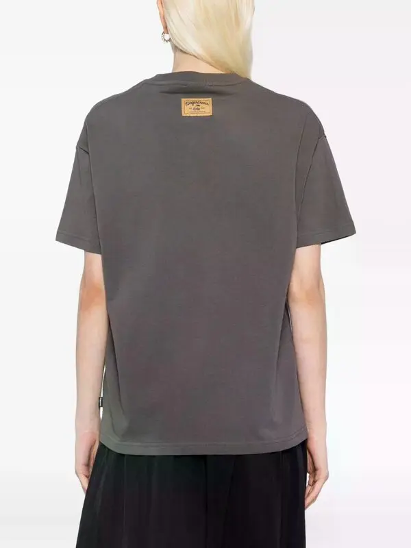 FINGERCROXX Logo-embroidered T-shirt