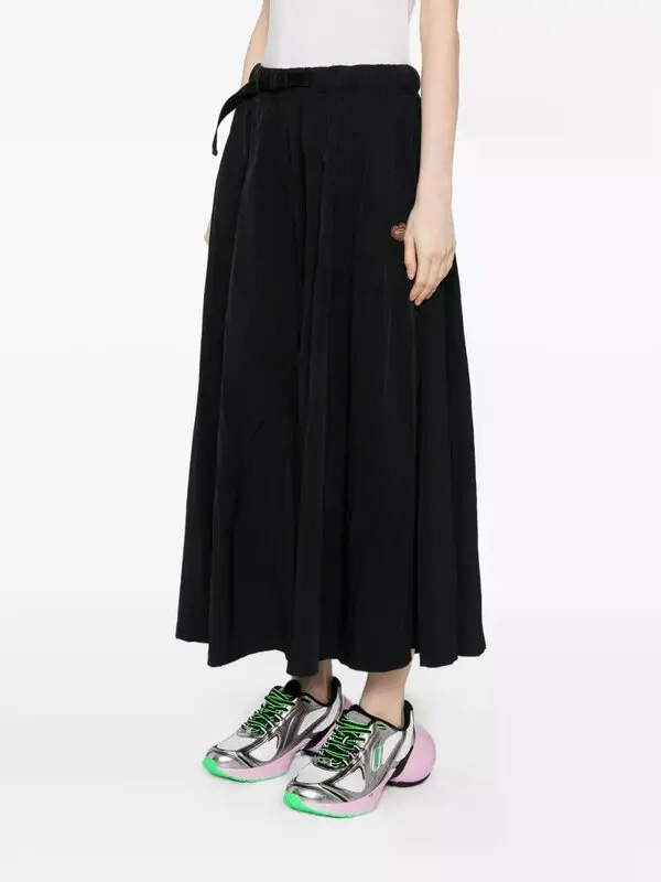 FINGERCROXX Belted Midi Skirt