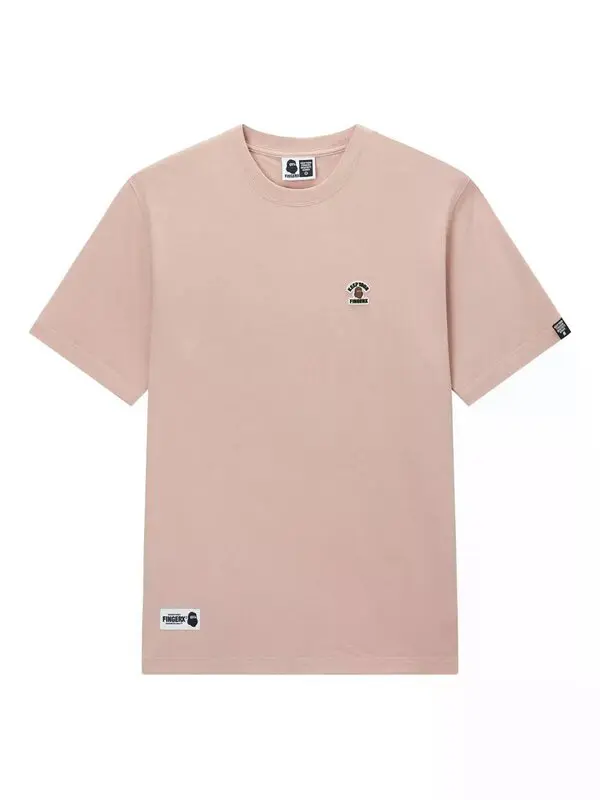 FINGERCROXX Embroidered-logo T-shirt - Pink