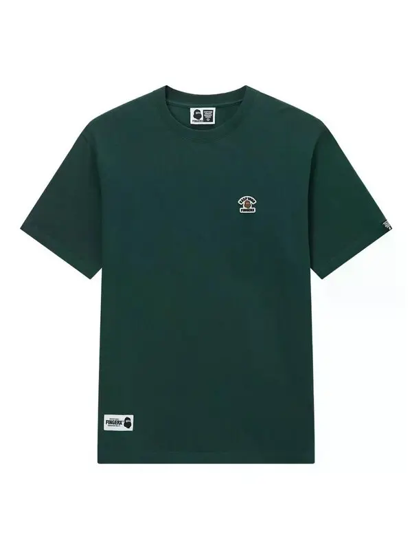 FINGERCROXX Embroidered-logo T-shirt - Green