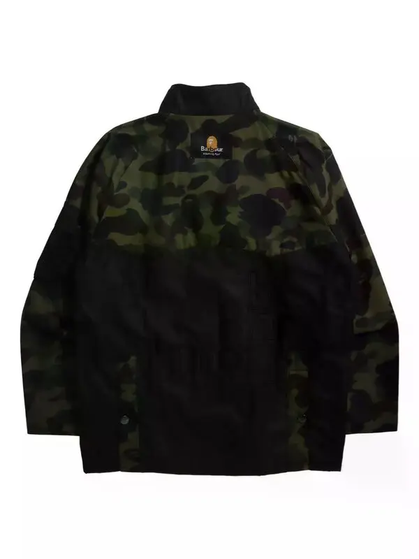 A BATHING APE Camouflage-patterned Buttoned Jacket