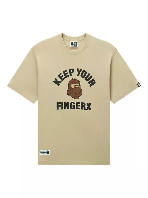 FINGERCROXX Graphic-print T-shirt - Neutrals