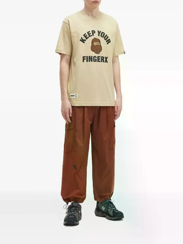 FINGERCROXX Graphic-print T-shirt - Neutrals