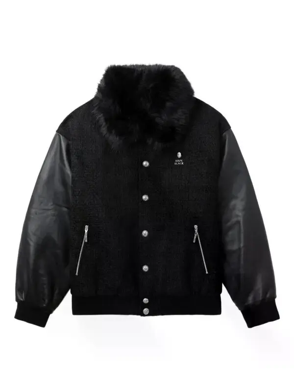 A BATHING APE Trimmed-collar Bomber Jacket