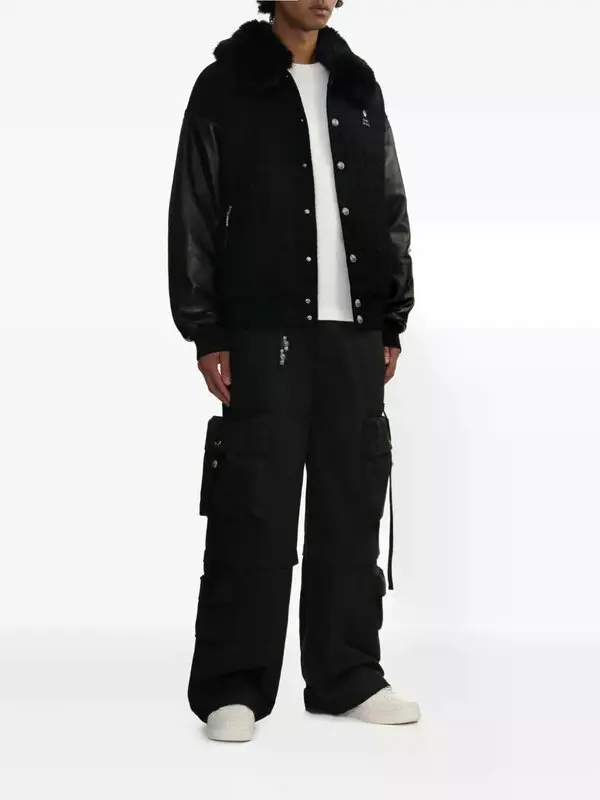 A BATHING APE Trimmed-collar Bomber Jacket