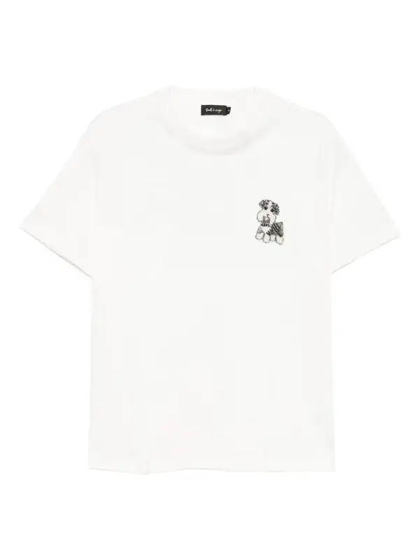 TOUT A COUP Embroidered-sequin T-shirt - White