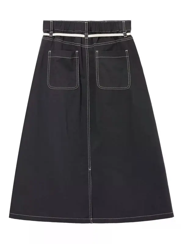 FINGERCROXX Logo-patch Midi Skirt