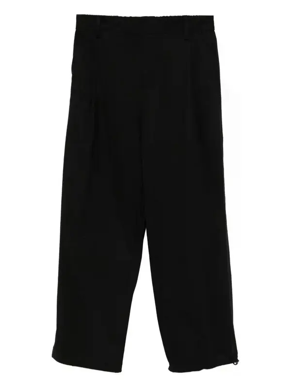 CROQUIS Pleated Drawstring Trousers