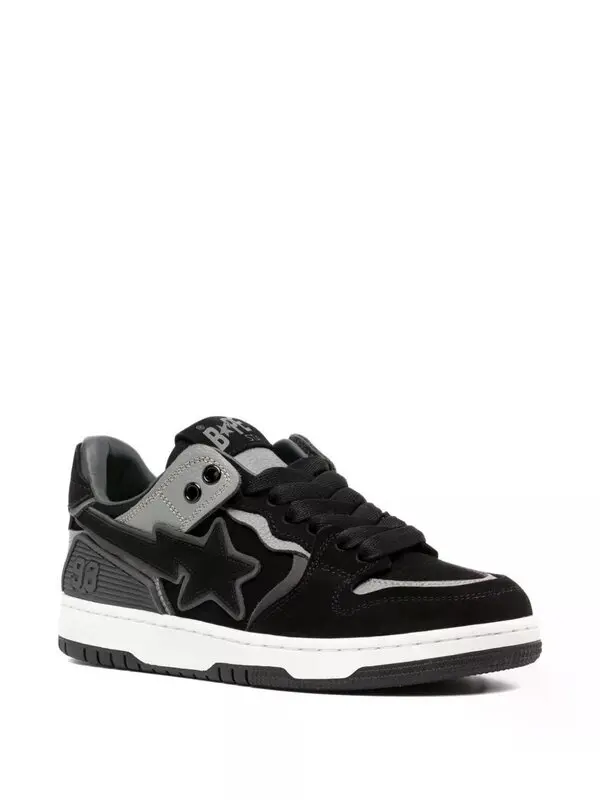 A BATHING APE Star-patch Lace-up Trainers