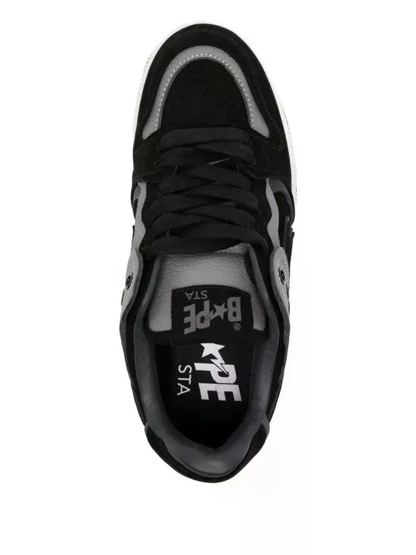A BATHING APE Star-patch Lace-up Trainers