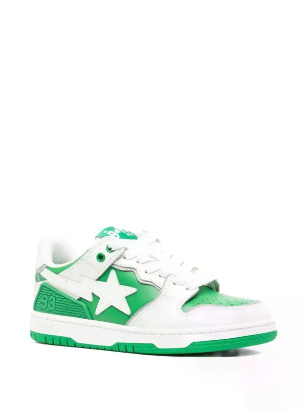 A BATHING APE Star-embellished Low-top Sneakers