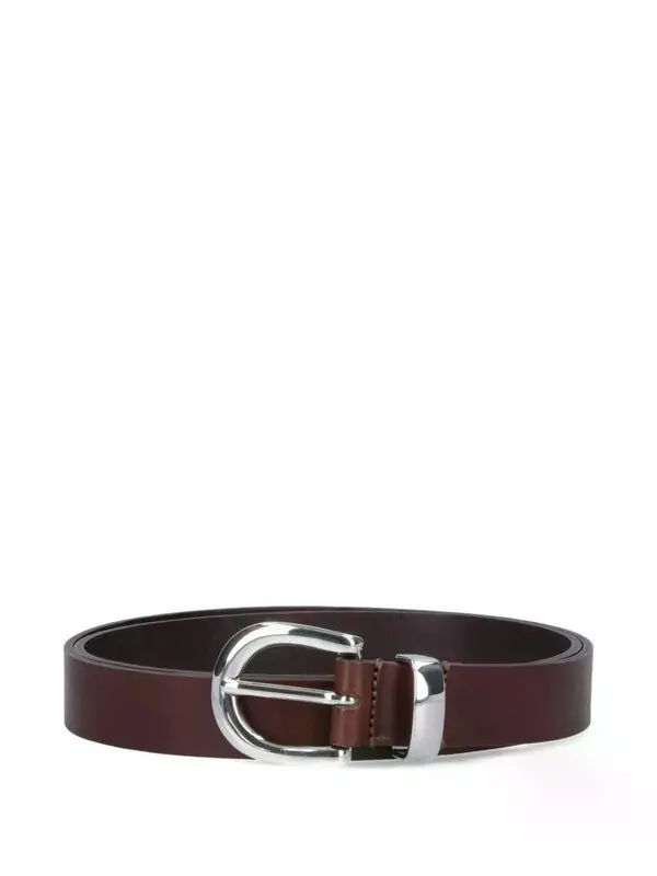 SUNFLOWER Five-hole Leather Belt - Brown