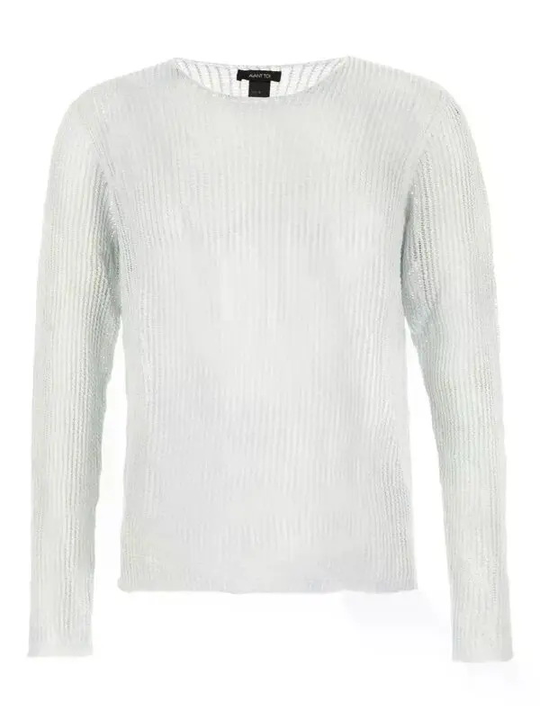 Avant Toi Ribbed Crew-neck Sweater
