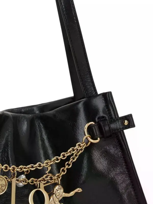 Chloé Charms Embellished Leather Tote