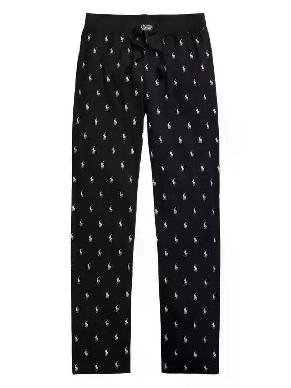 Polo Ralph Lauren Signature Pony Cotton Pyjama Trousers - Black