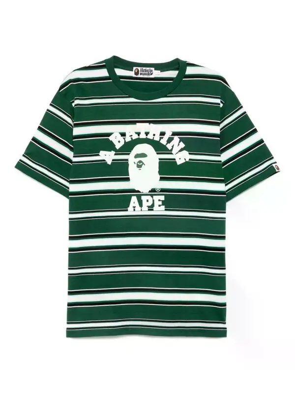 A BATHING APE Striped T-shirt