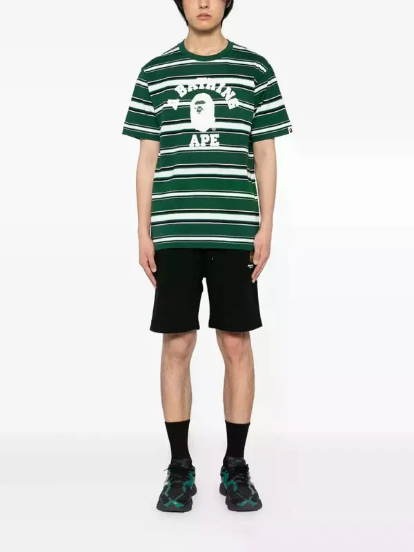A BATHING APE Striped T-shirt