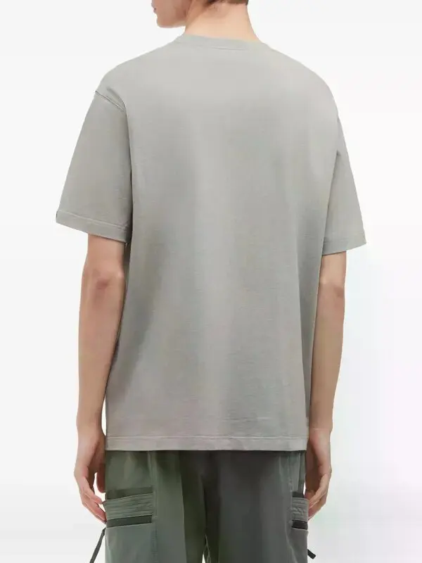 FINGERCROXX Embroidered-logo T-shirt - Grey