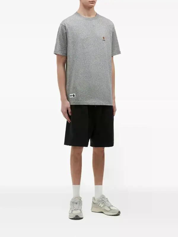 FINGERCROXX Embroidered-logo T-shirt - Grey