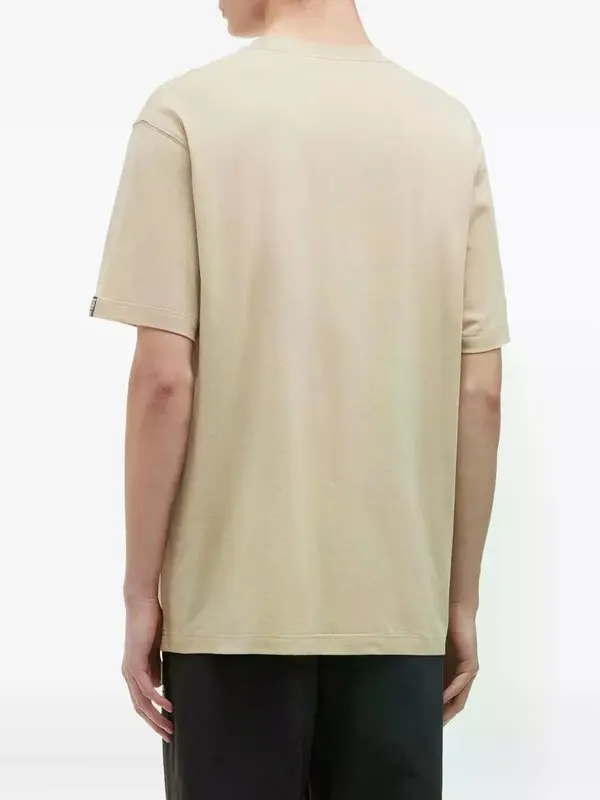 FINGERCROXX Embroidered-patch T-shirt - Neutrals