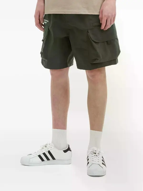 FINGERCROXX Cargo Pocket Drawstring Shorts - Grey