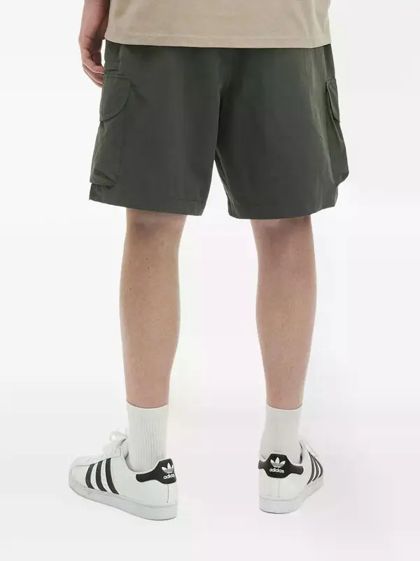 FINGERCROXX Cargo Pocket Drawstring Shorts - Grey