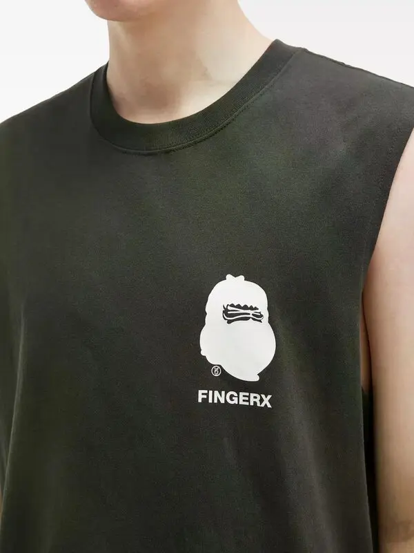 FINGERCROXX Graphic-print Muscle Vest