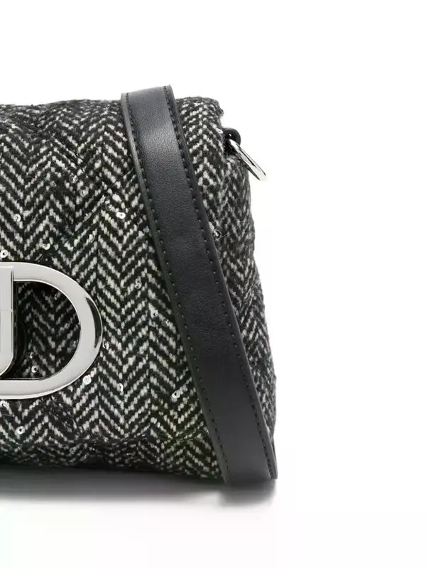 Liu Jo Herringbone Sequin Shoulder Bag
