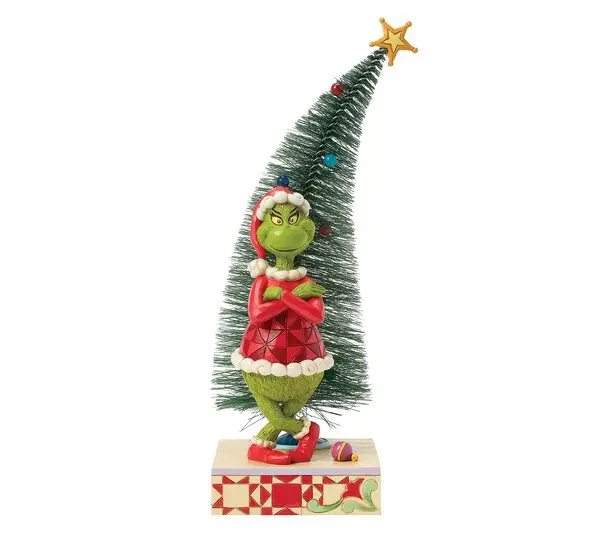 JIM SHORE Grinch With Arms Crossed Figurine 12. 2in H - One-color