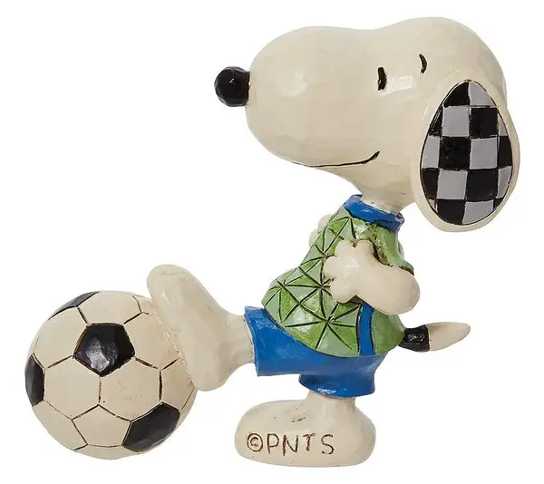 JIM SHORE Peanuts Mini Snoopy Soccer Figurin E