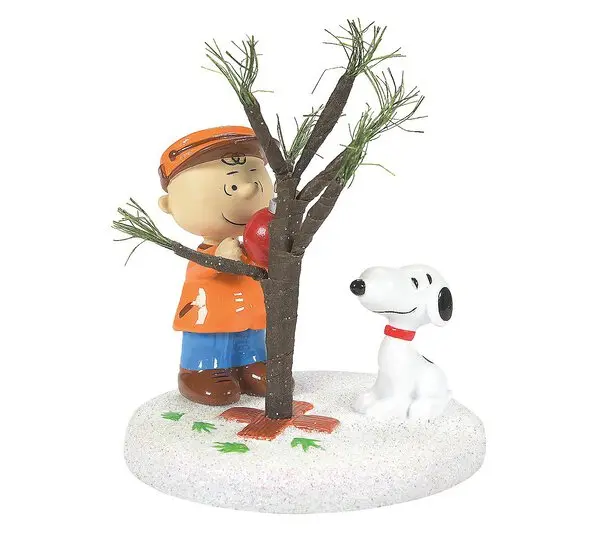 DEPARTMENT 56 Peanuts Village The Perfect Tree Figurine - One-color