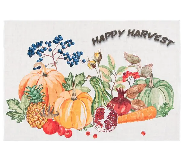 SAFAVIEH Autumn Harvest Washable 3' X 5' Kitche N Mat - One-color