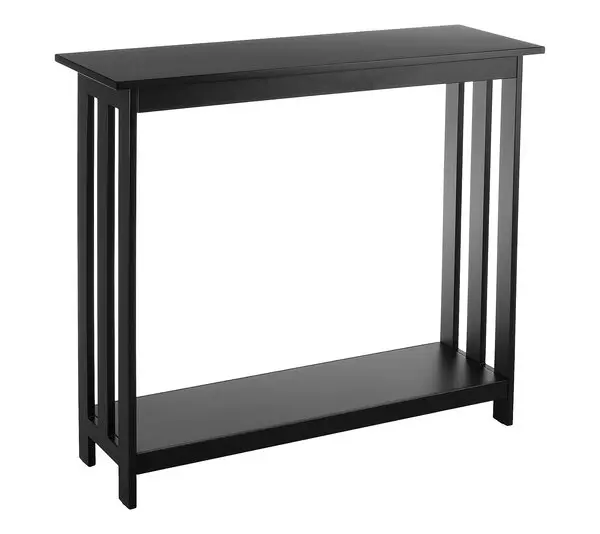 ALATERRE FURNITURE Lavish Home Narrow Entryway Tables 2-tier Table Open Storage - One-color