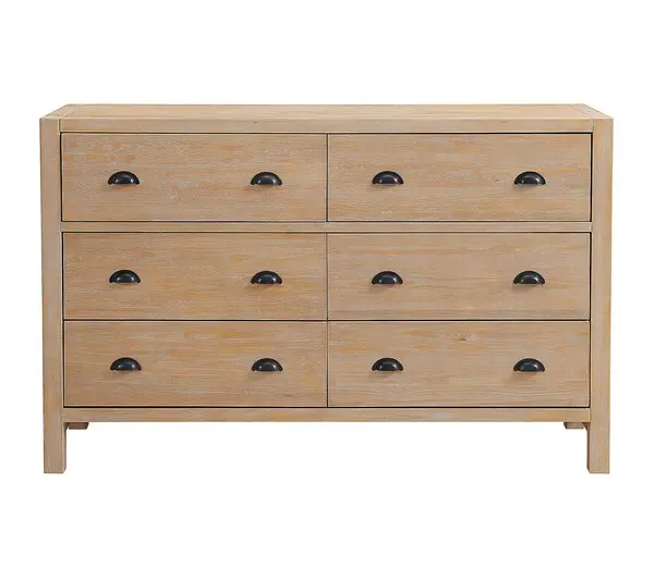 ALATERRE FURNITURE Arden 6-drawer Double Dresse R Chest Storage - One-color