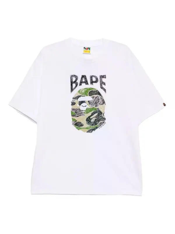 A BATHING APE Graphic-printed T-shirt - White