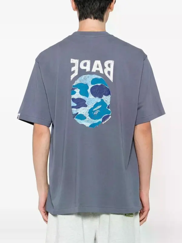 A BATHING APE Graphic-print Cotton T-shirt