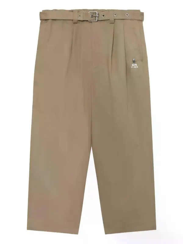 A BATHING APE Pleated Belted Trousers