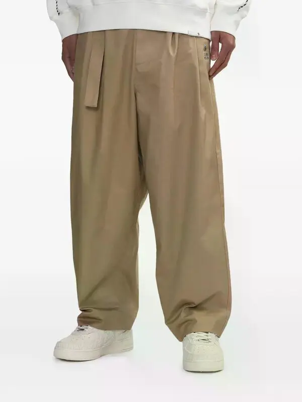 A BATHING APE Pleated Belted Trousers