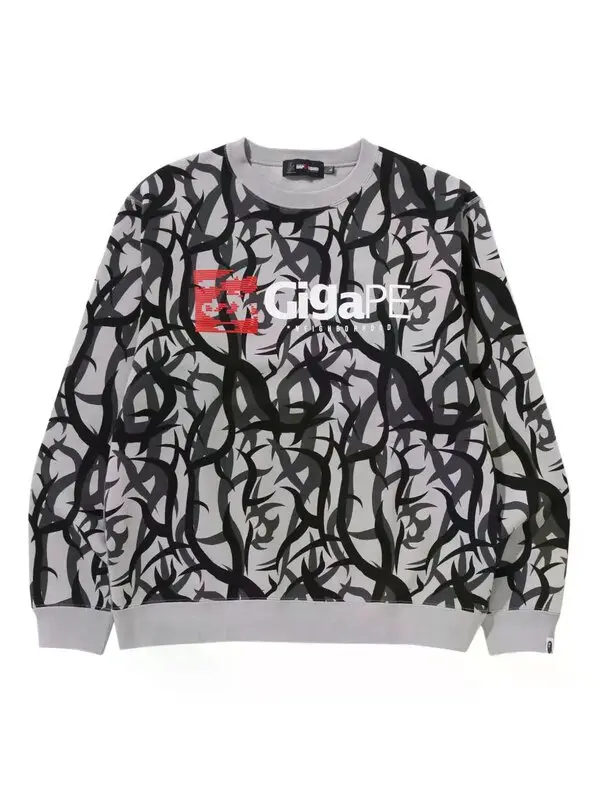 NEIGHBORHOOD Abstract-pattern Print Crew-neck Sweatshirt