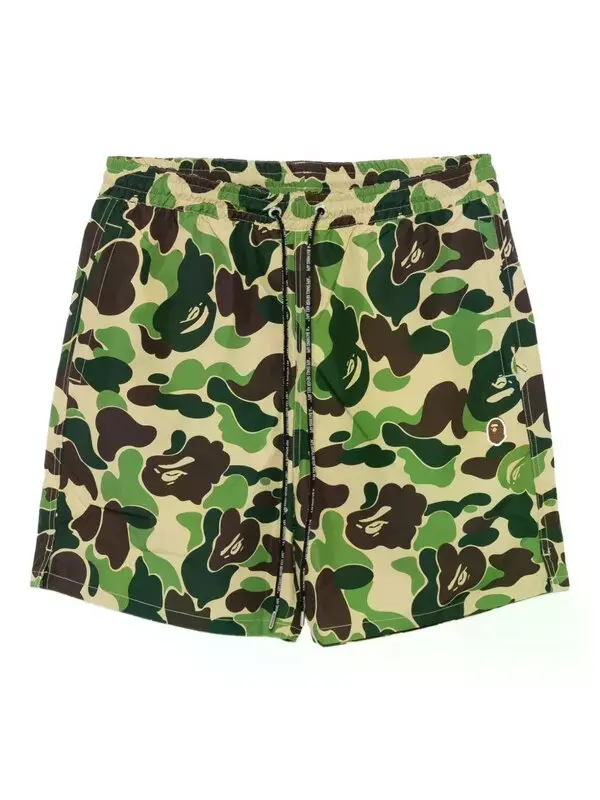 A BATHING APE Graphic-print Shorts - Green