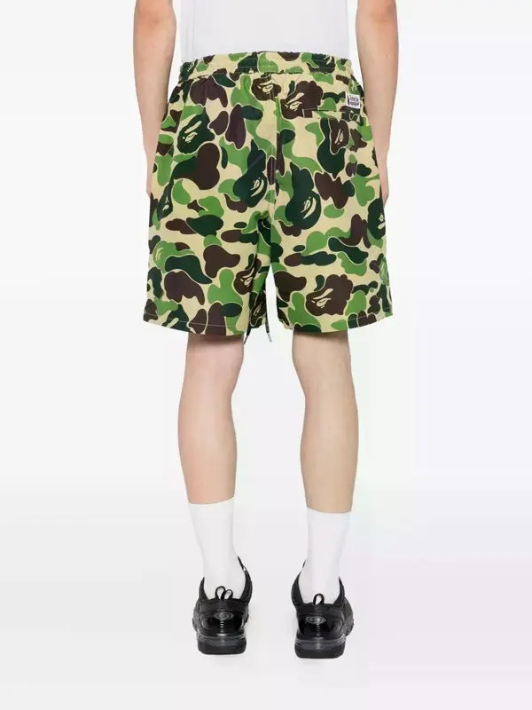 A BATHING APE Graphic-print Shorts - Green