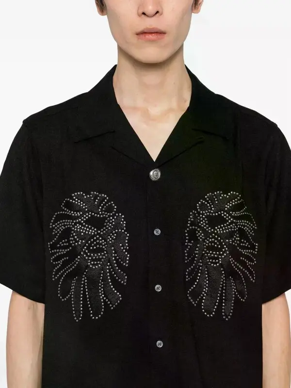 A BATHING APE Stud-embellished Shirt - Black