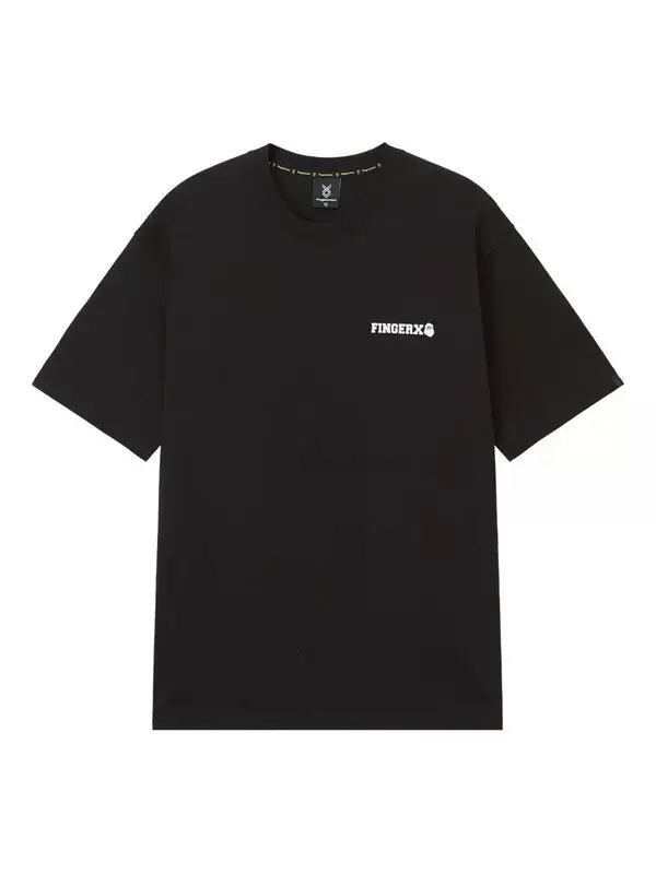 FINGERCROXX Graphic-print Cotton T-shirt - Black